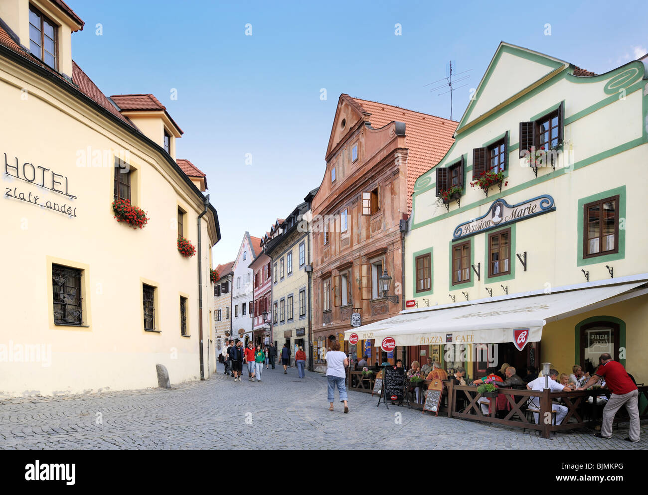 Historic old town, UNESCO World Heritage Site, Cesky Krumlov, Czech ...
