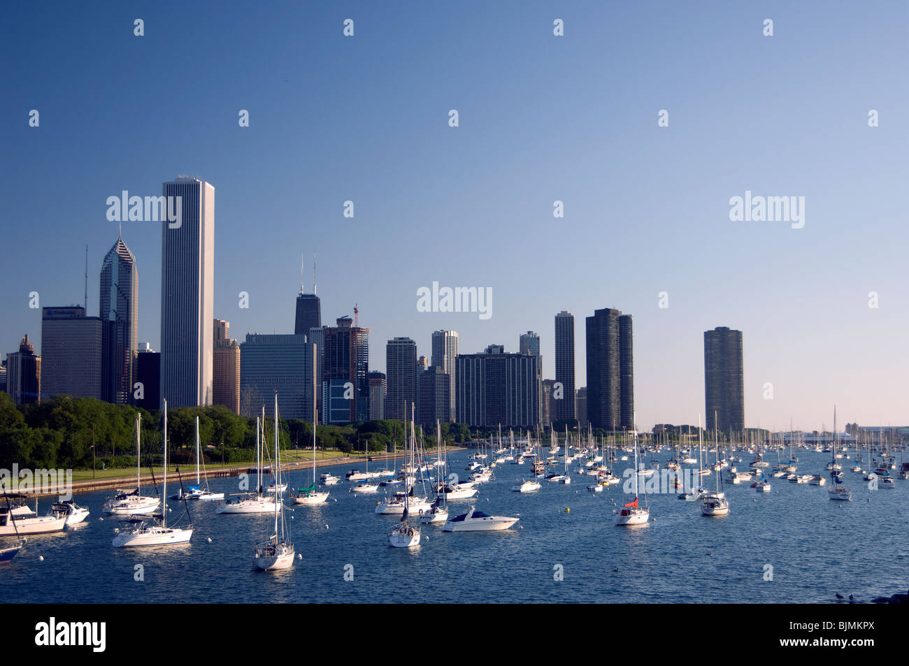 Chicago Skyline & Lakefront Stock Photo - Alamy