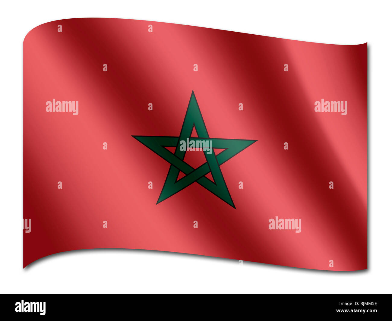 Flag of Morocco Stock Photo - Alamy