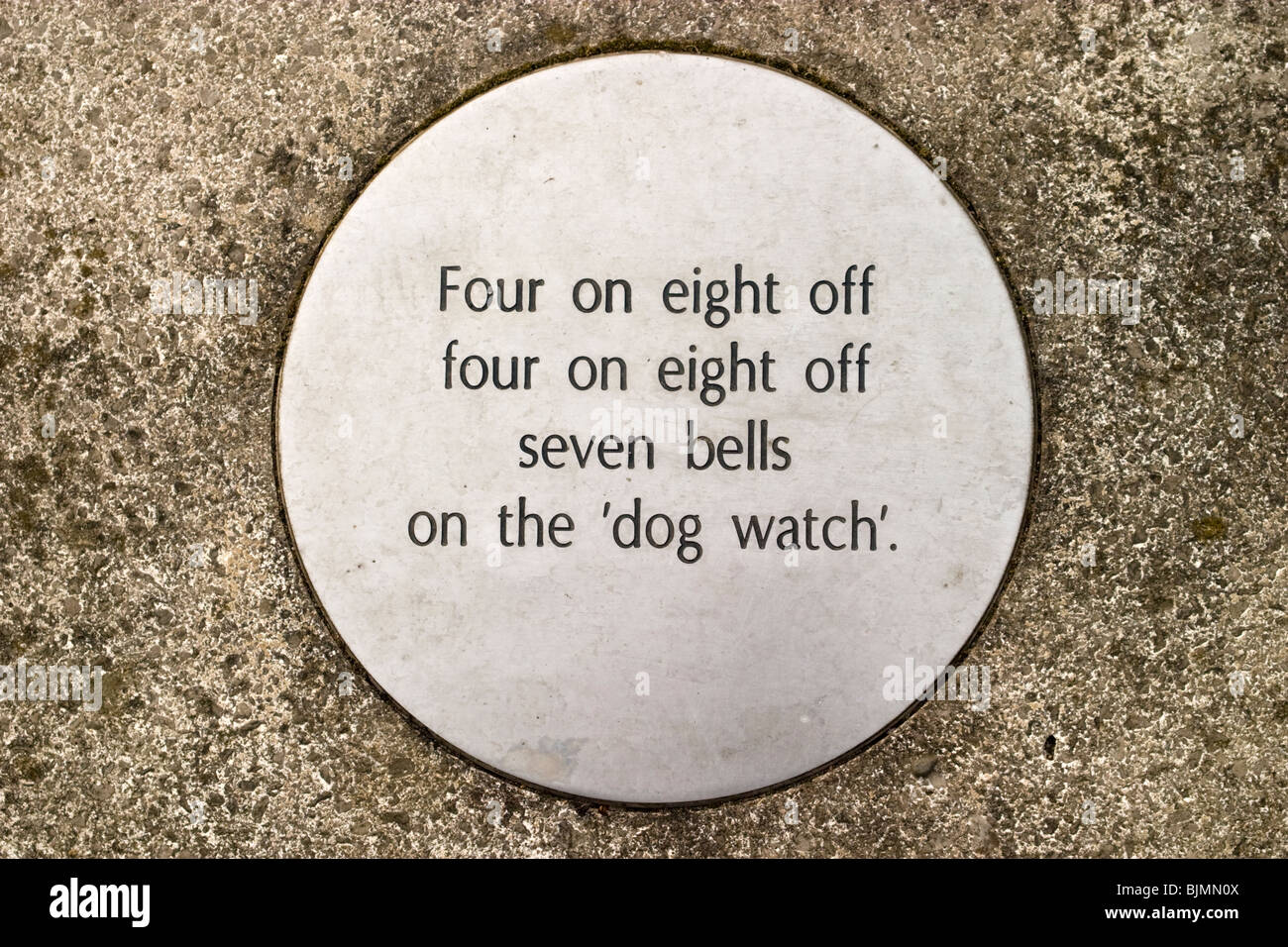 Plaque Millenium Walkway,Salford Quays,Manchester Stock Photo - Alamy
