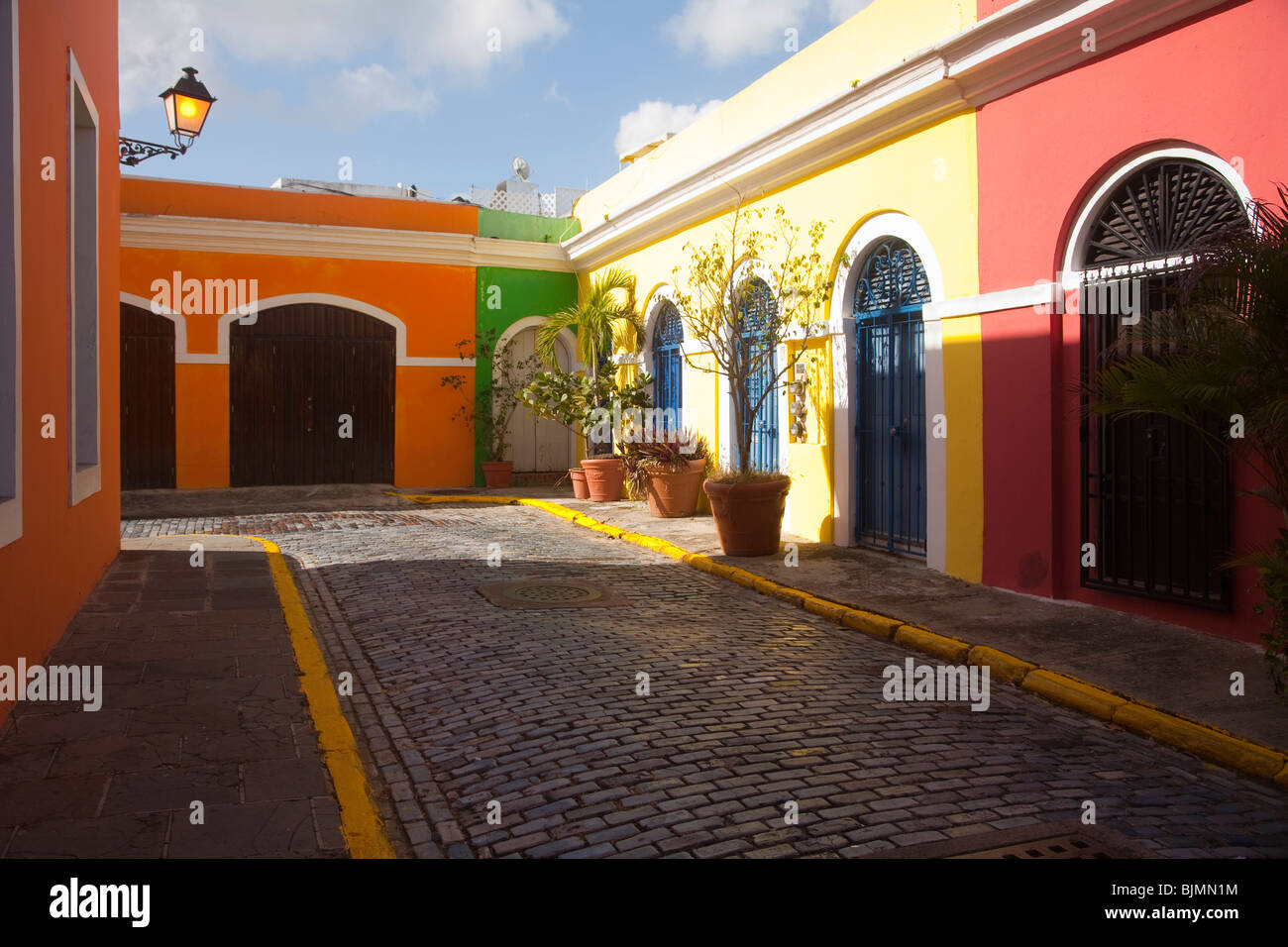 Colorful Colonial Architecture Old San Juan Puerto Rico Caribbean Stock ...