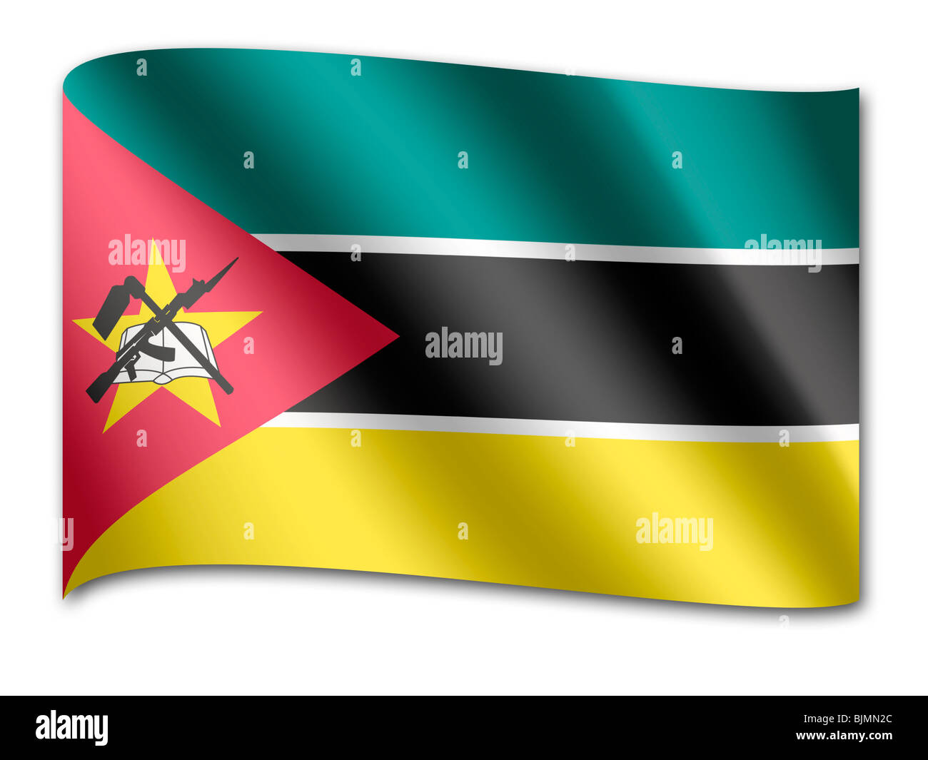 Flag of Mozambique Stock Photo - Alamy