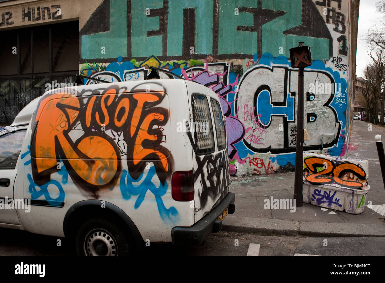 Graffiti paintings wall detail city urban mural hi-res stock ...