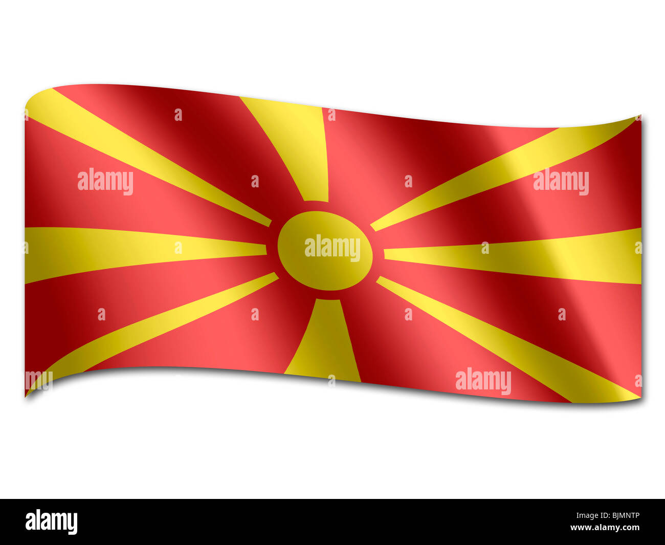 Flag of Macedonia Stock Photo - Alamy