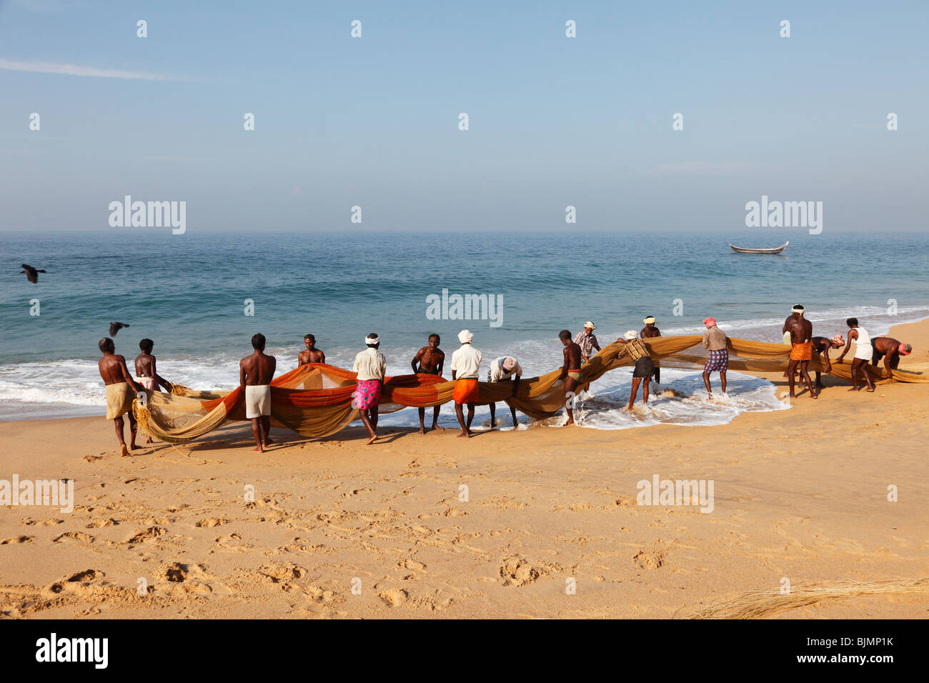 Washing fishing nets hi-res stock photography and images - Alamy
