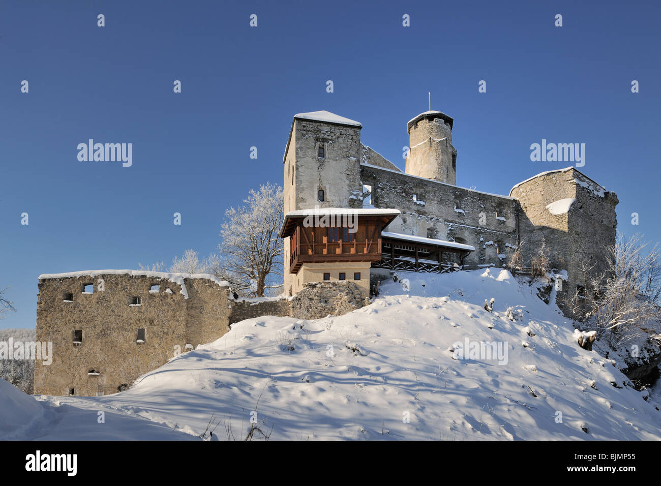 Ruins of castles in the winter hi-res stock photography and images - Alamy