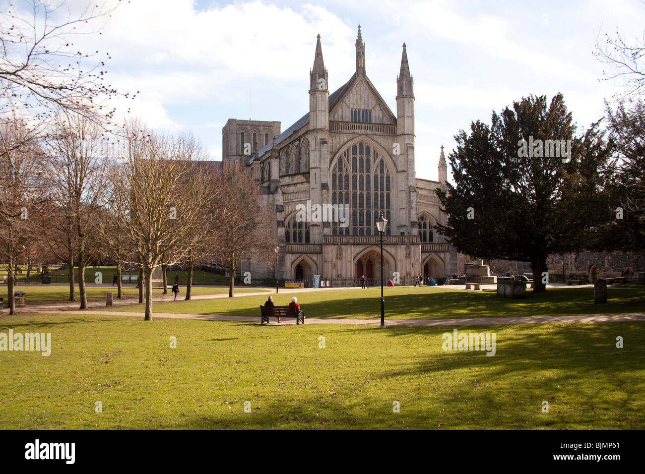 Old winchester cathedral hi-res stock photography and images - Alamy