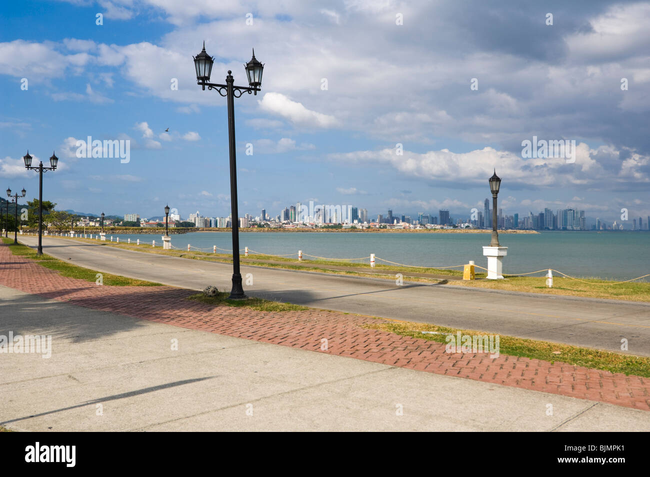 Amador Causeway Panama City Skyline Stock Photo - Alamy