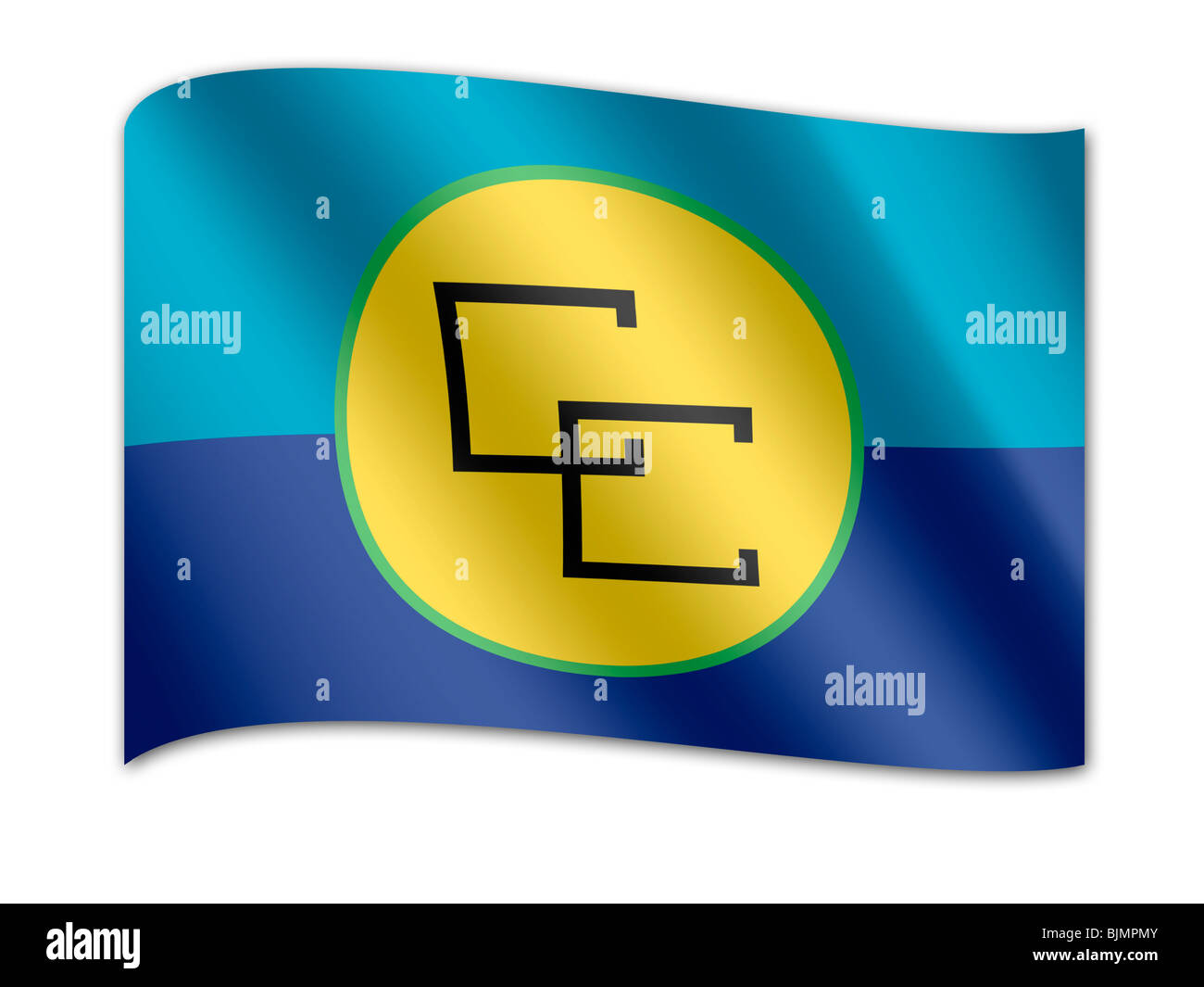 Caribbean country flags hi-res stock photography and images - Alamy