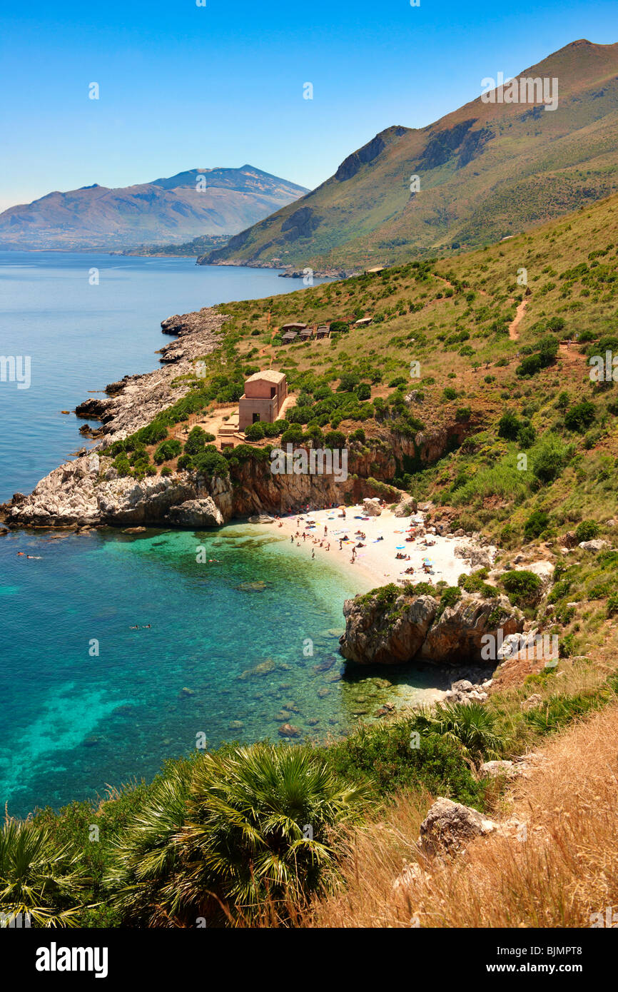Isolated cove beach at Riserva Naturale dello Zingaro [ Zingaro nature ...