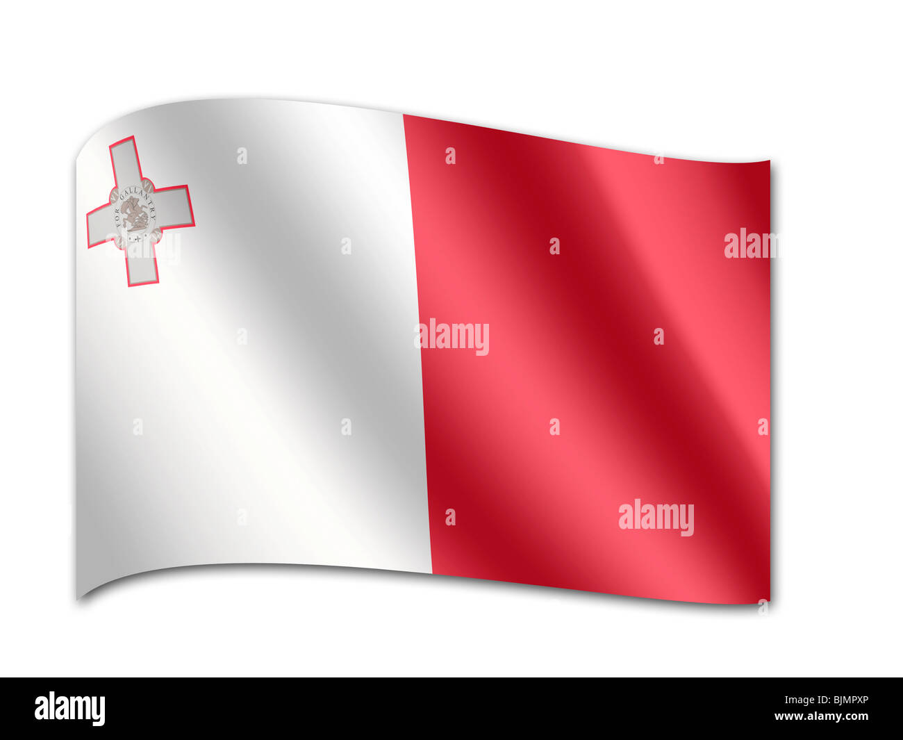 Flag of Malta Stock Photo - Alamy