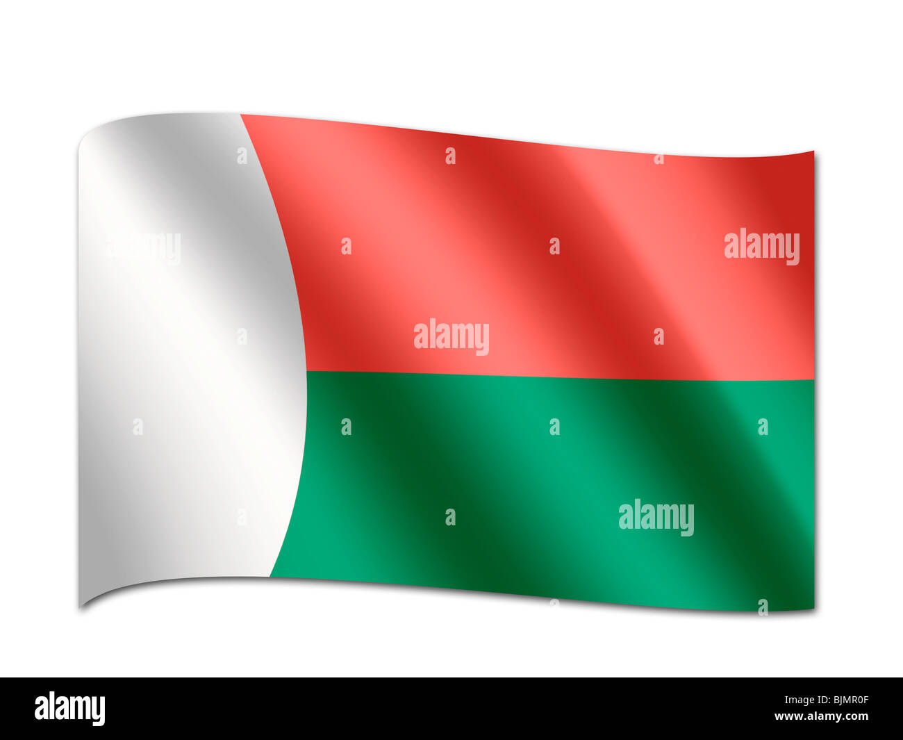 Flag of Madagascar Stock Photo - Alamy