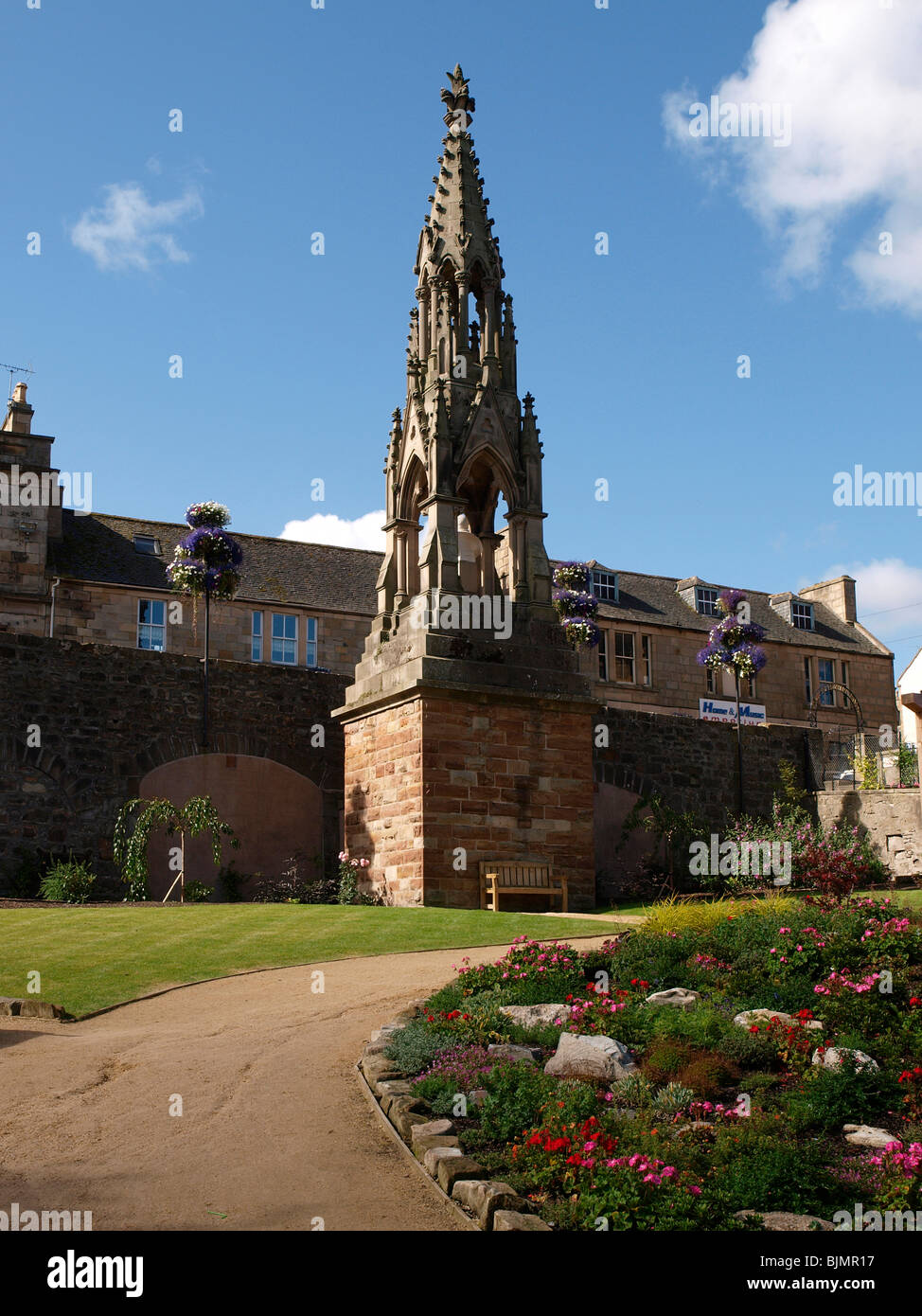 community garden in Tain, Highlands Stock Photo - Alamy