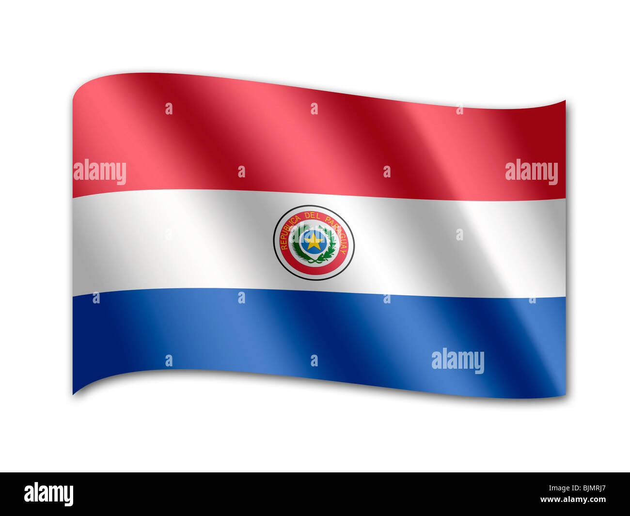Flag of Paraguay Stock Photo - Alamy