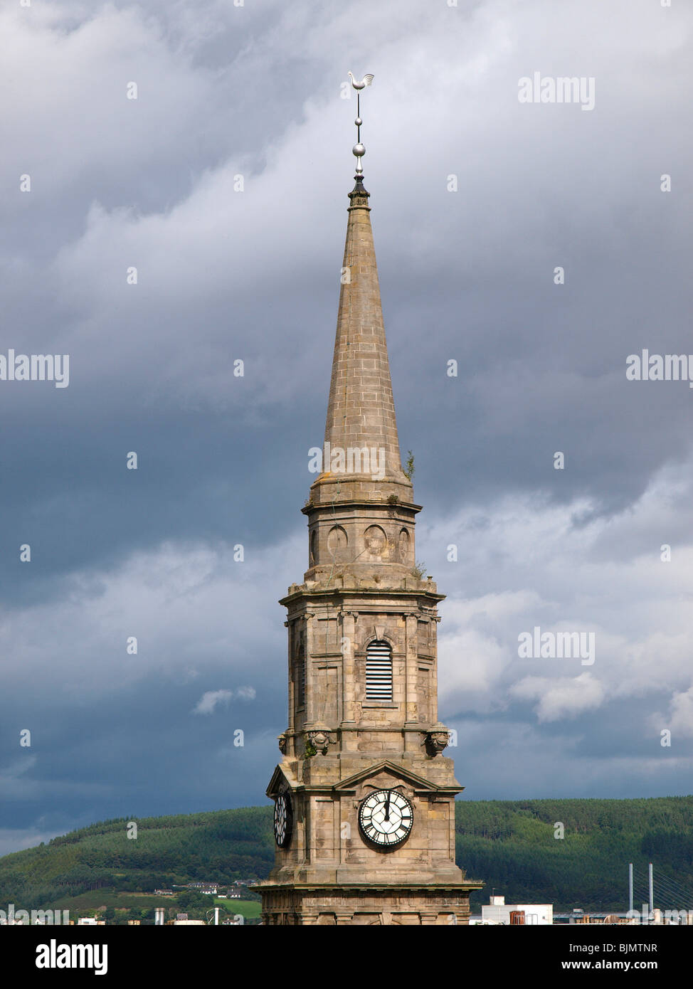 clock tower in centre inverness Stock Photo - Alamy