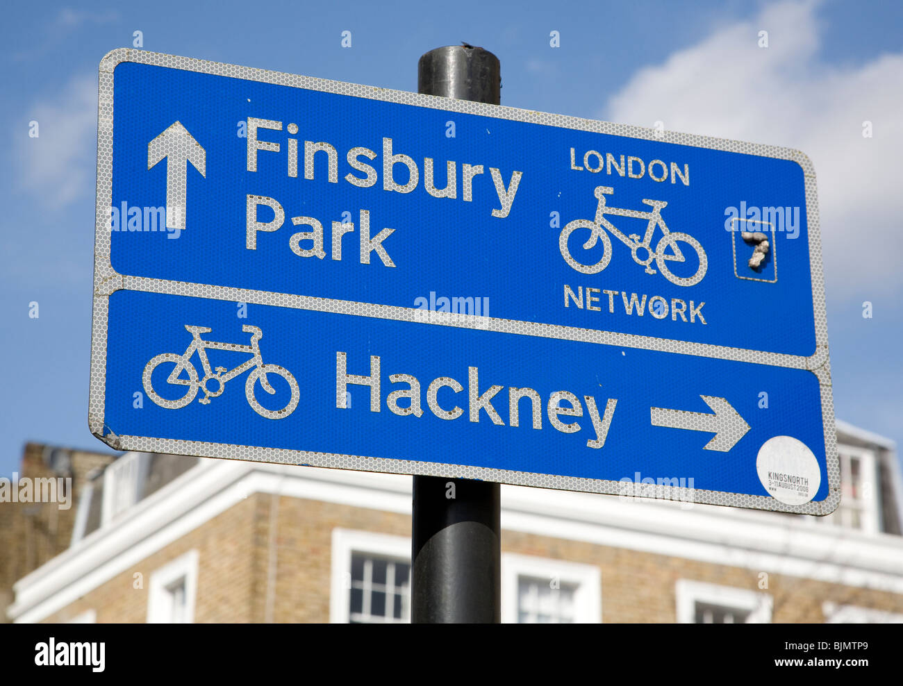 London Cycle Network sign, North London Stock Photo - Alamy