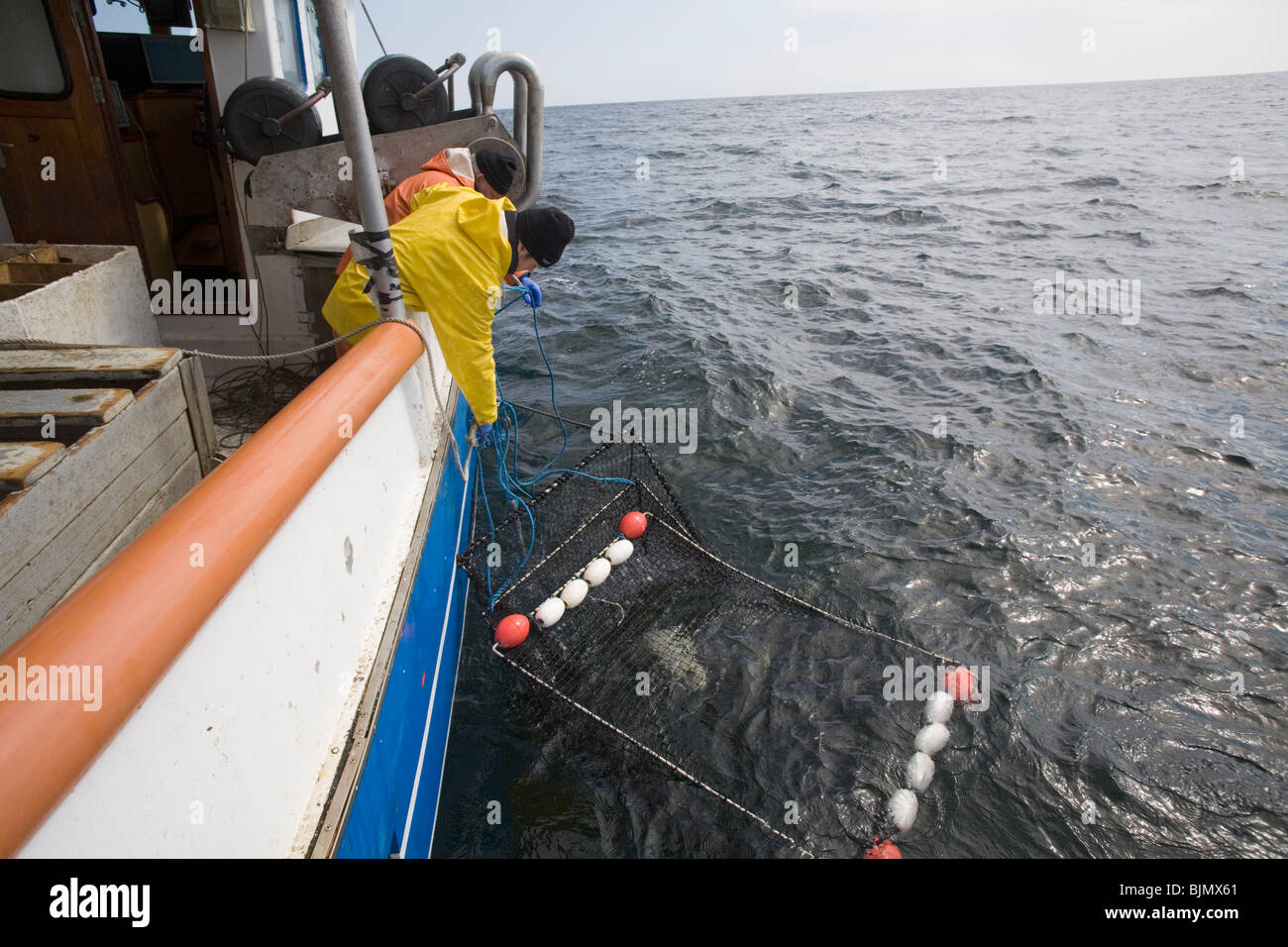 Cod Fishing with cage Stock Photo - Alamy