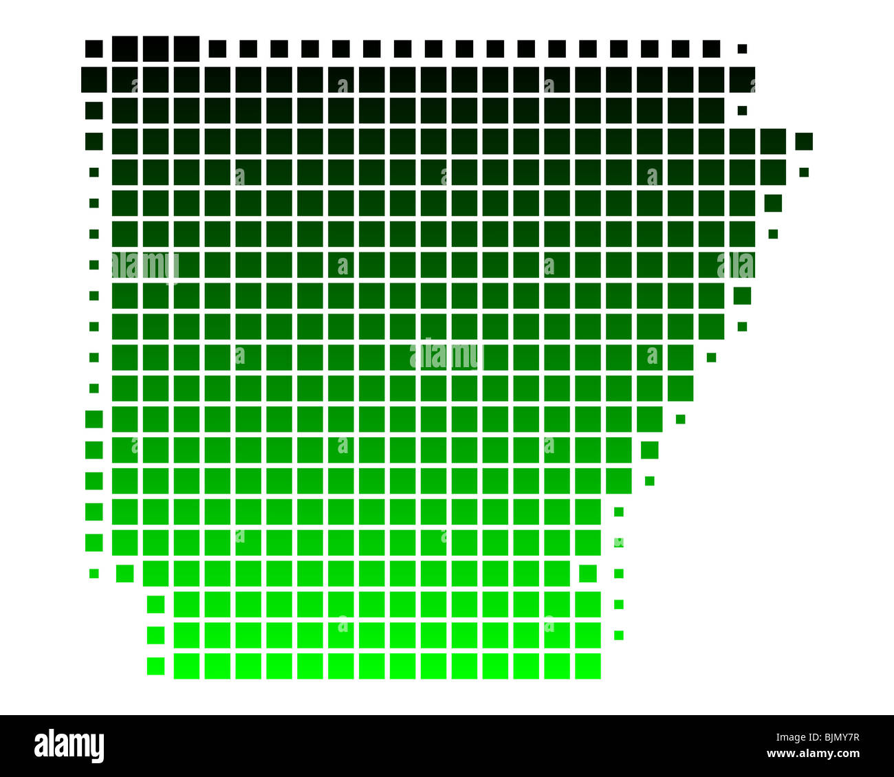 Map of Arkansas Stock Photo - Alamy