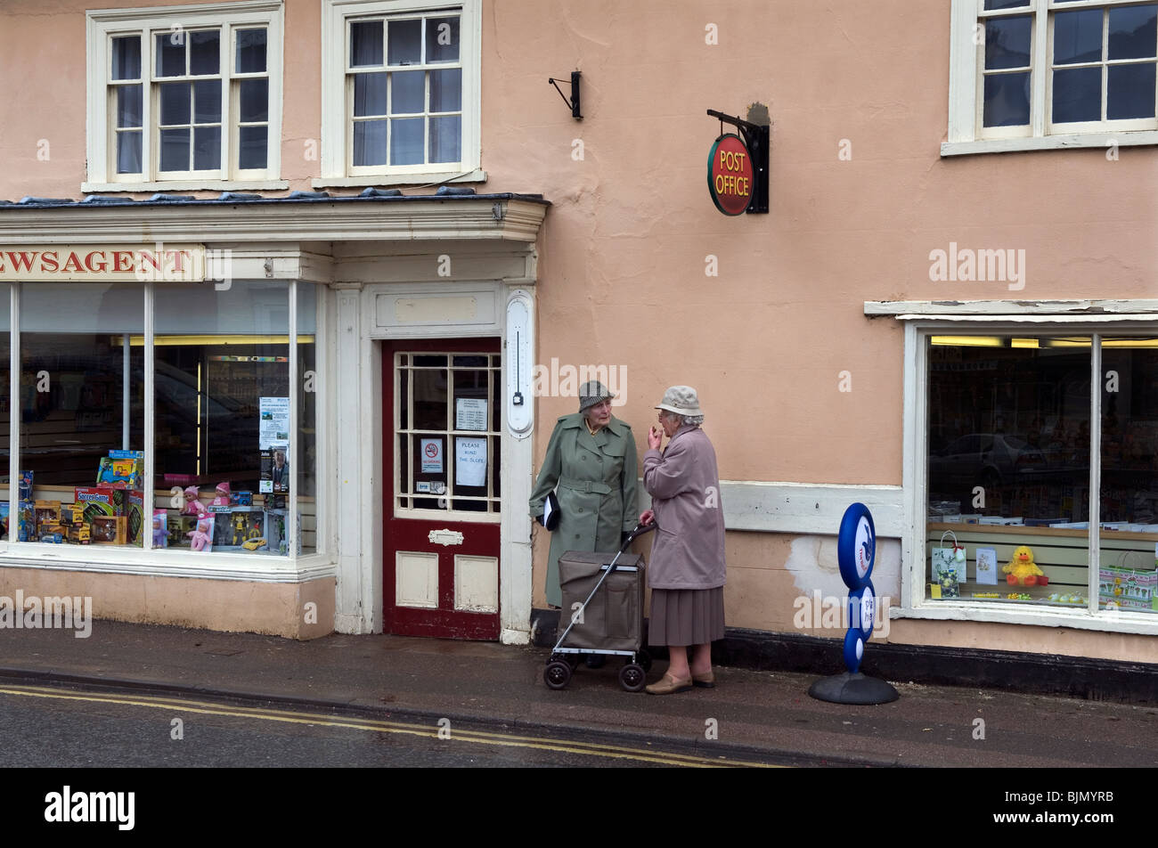 The village of Clare in Suffolk,England,UK. Quintessential middle ...