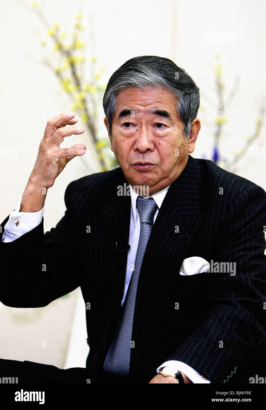 Tokyo governor Shintaro Ishihara Stock Photo - Alamy