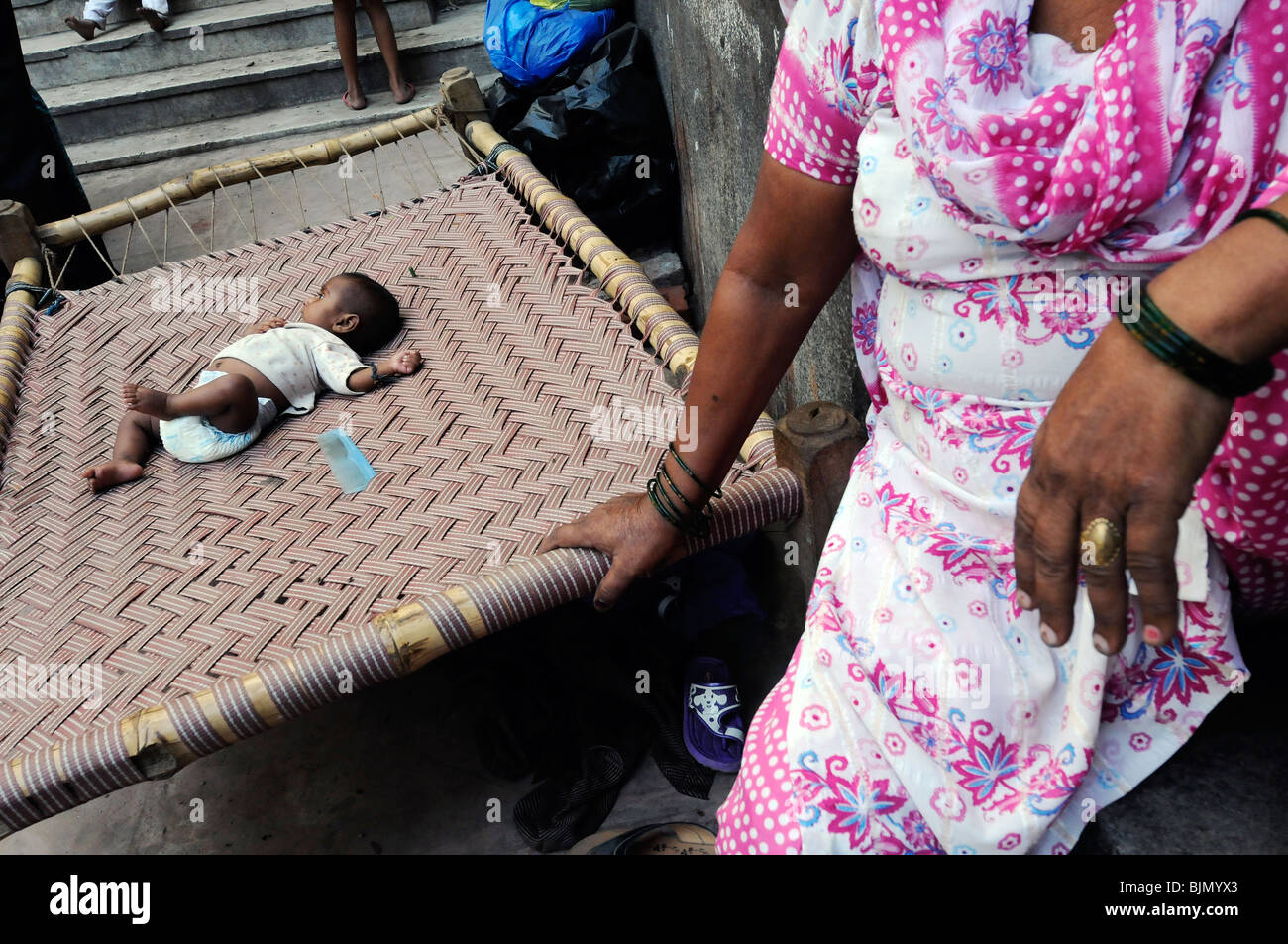 Baby in Delhi, India Stock Photo - Alamy