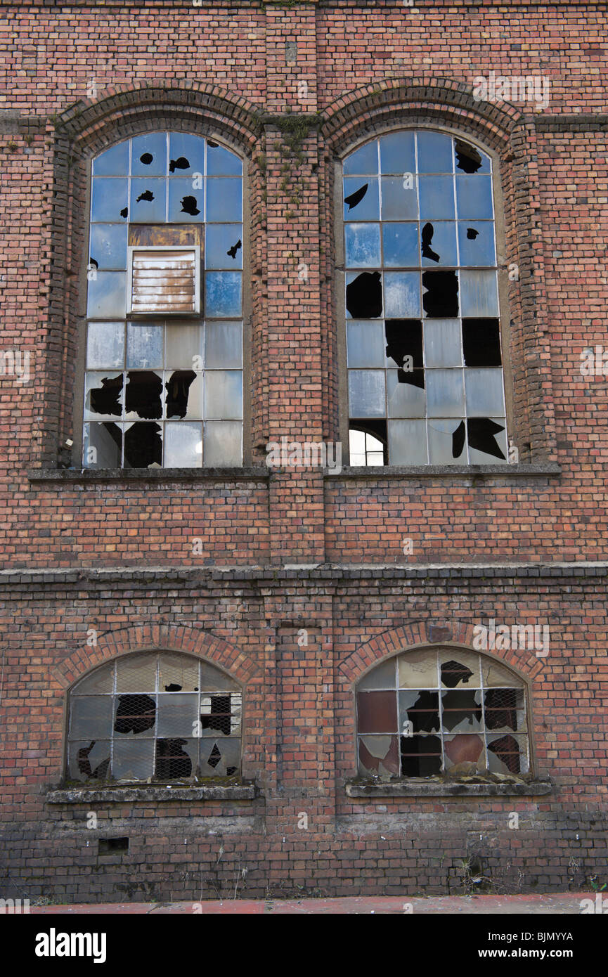 Derelict engine house a Grade II listed building at the former British ...
