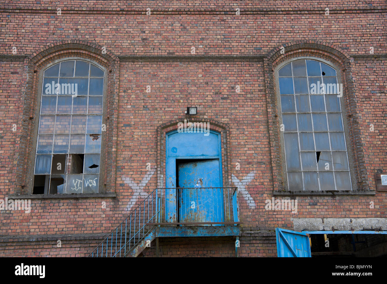 Derelict engine house a Grade II listed building at the former British ...