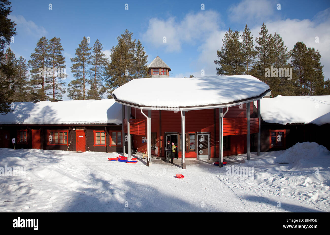 Ranua Zoo , entrance to the animal park , Finland Ranuan Eläintarha ...