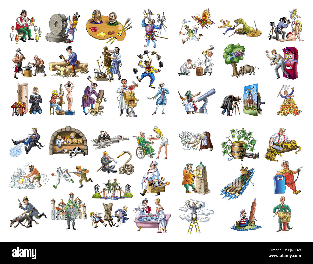 People various profession Stock Photo - Alamy