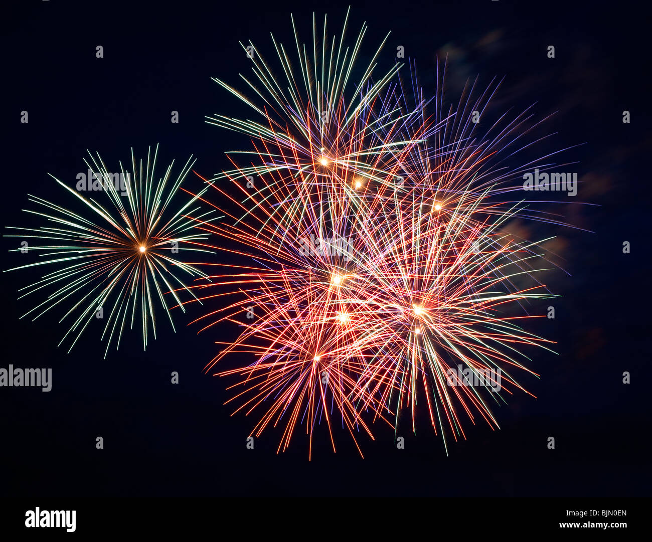 Festive firework. Celebrate of independent day Stock Photo - Alamy