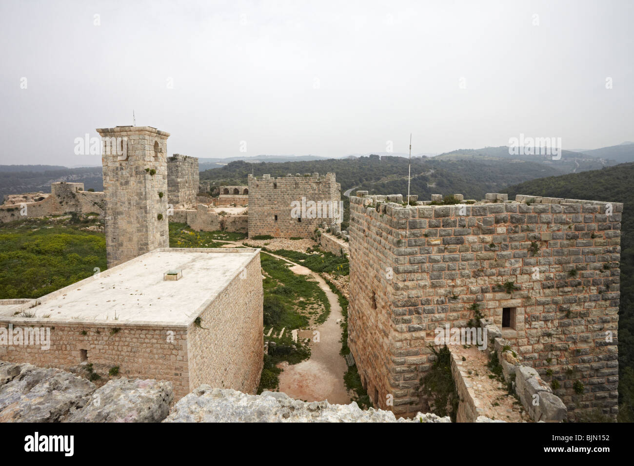 Syria inside Saladin's castle Stock Photo - Alamy