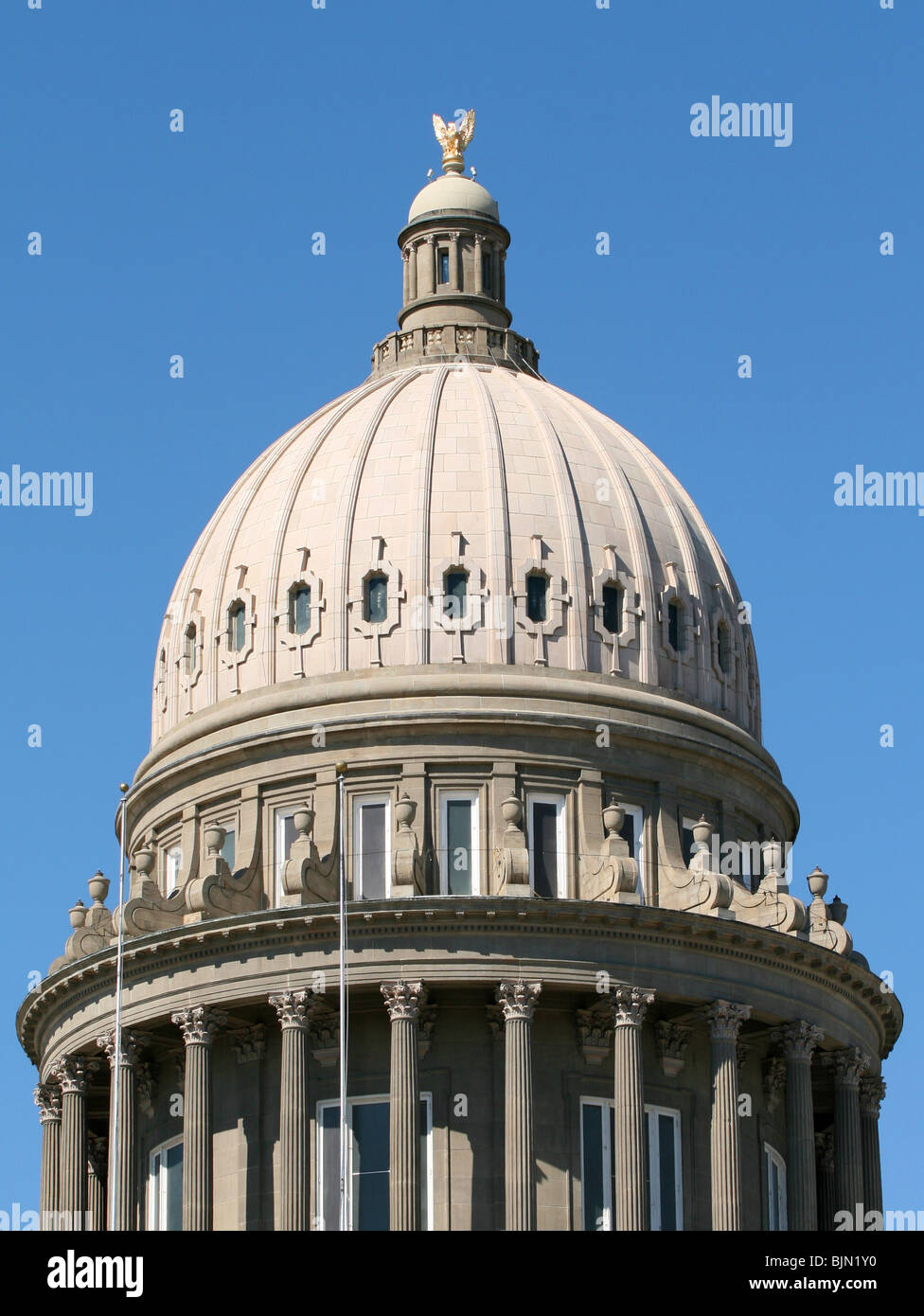 The spectacular dome of the Idaho state capitol building Stock Photo ...