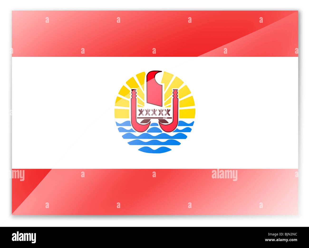 French Polynesia flag Stock Photo - Alamy