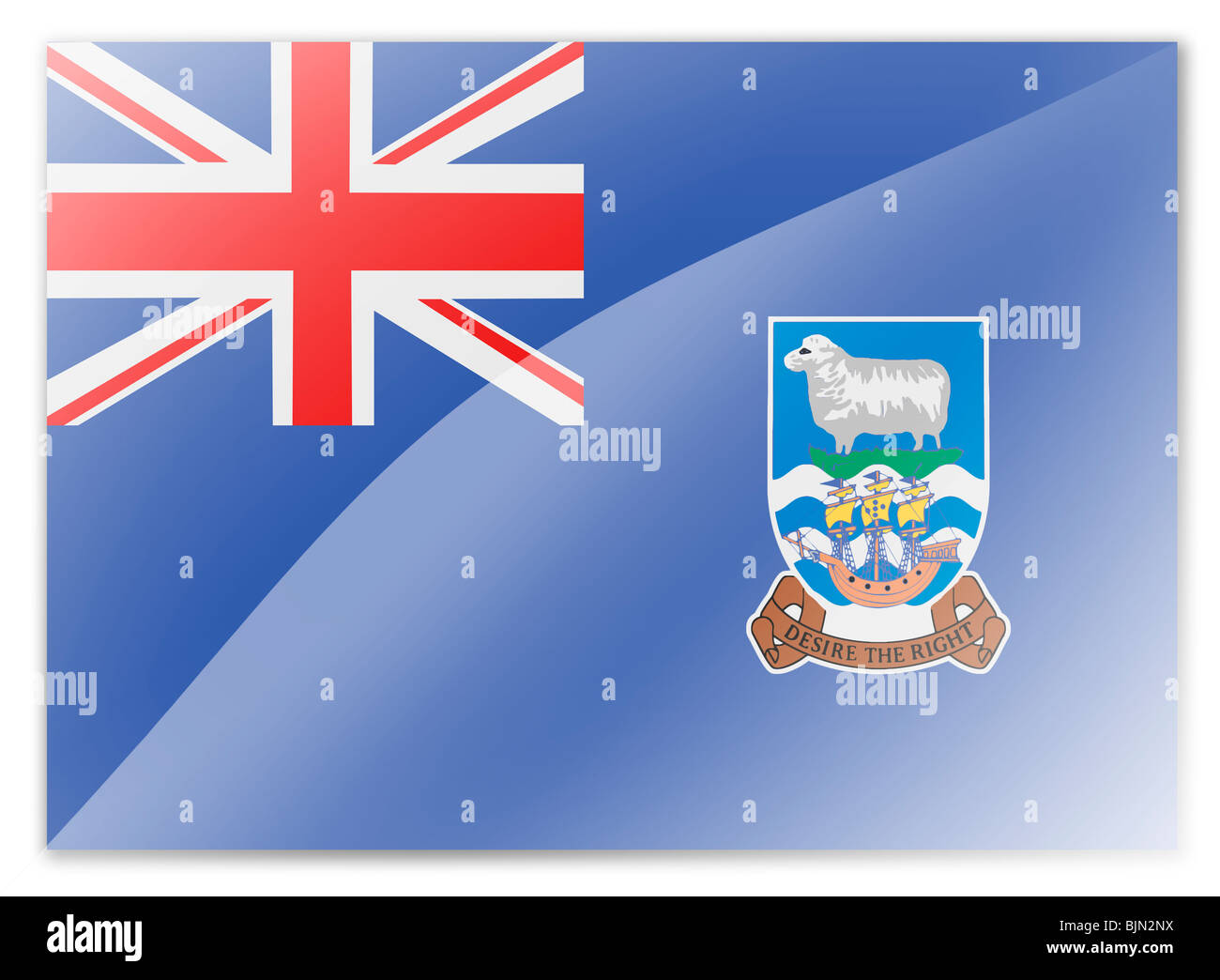 Falkland Islands Flag Stock Photo Alamy