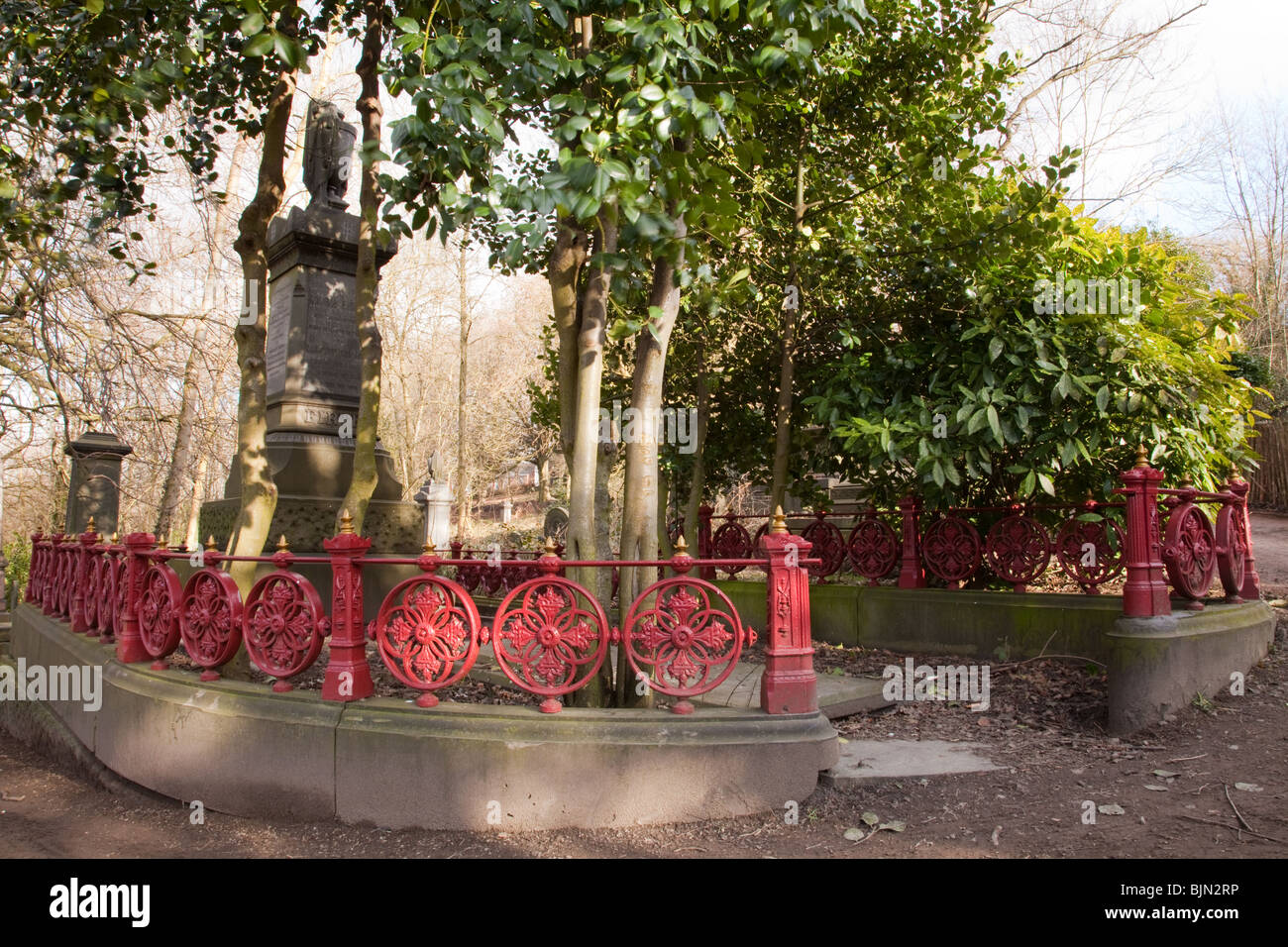 The grave of Mark Firth in the General Cemetery in Sheffield Stock ...