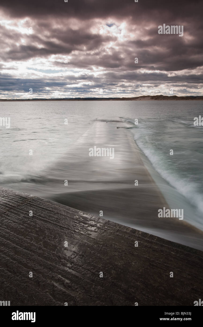 Slipway, Beadnall Bay, Northumberland, England Stock Photo - Alamy