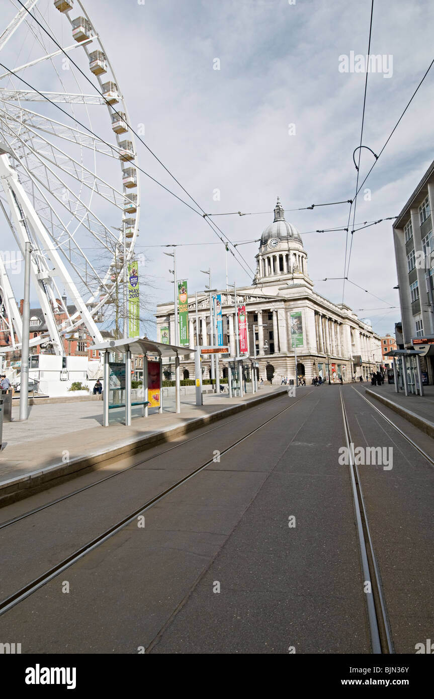the nottingham wheel in market square nottingham Stock Photo - Alamy