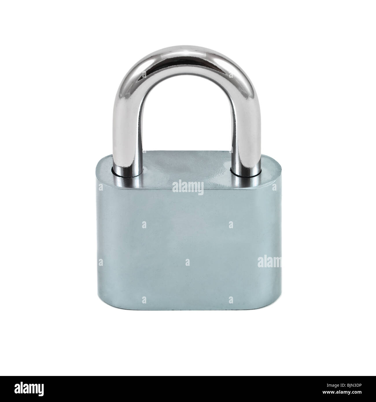 silver lock isolated on white Stock Photo - Alamy
