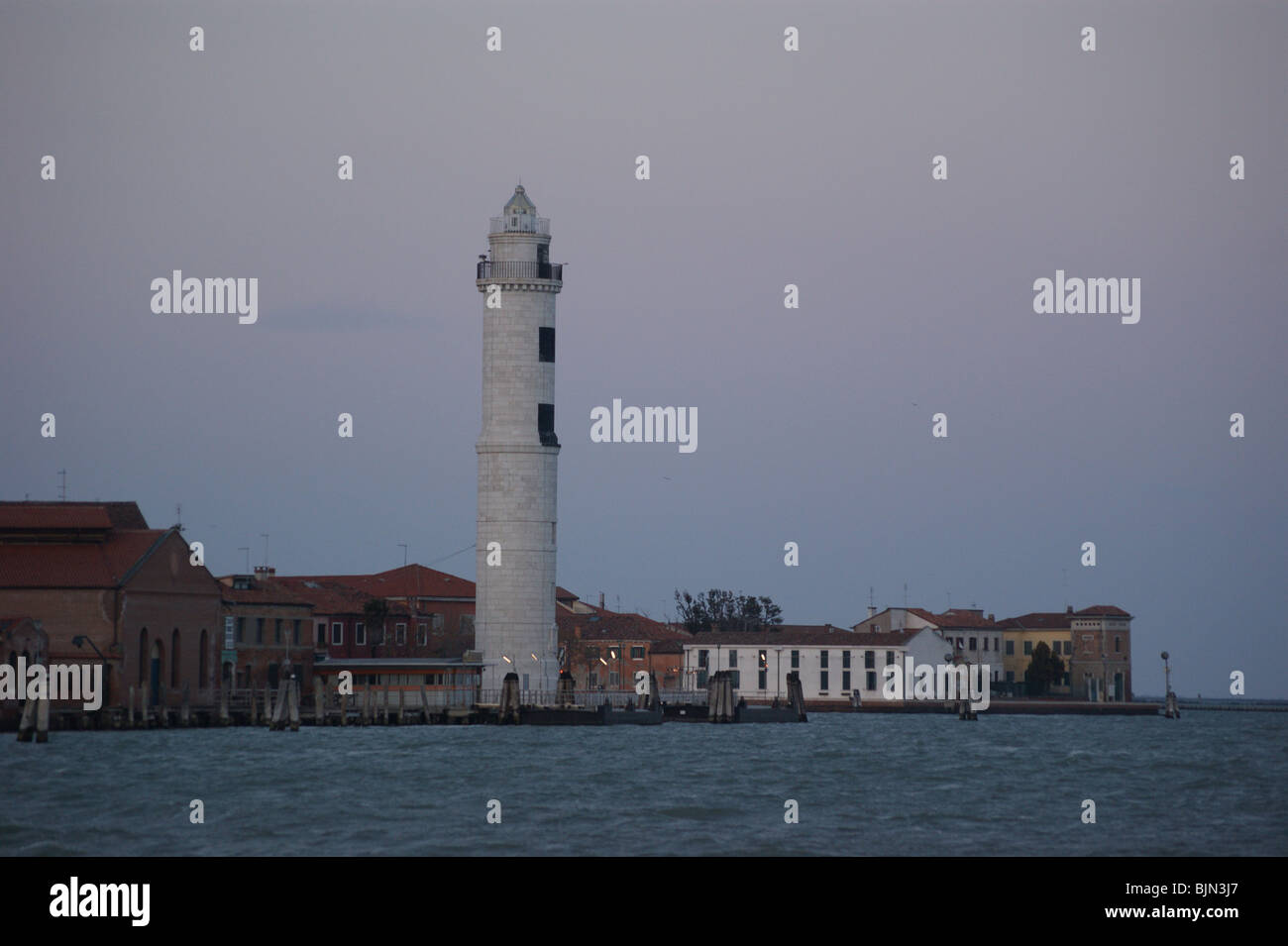 Venice- Faro lighthouse, Murano, sunset Stock Photo - Alamy
