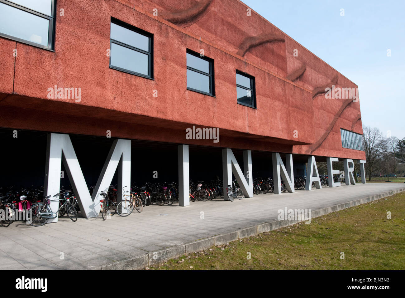 Exterior of modern Minnaert Building at Utrecht University in the ...