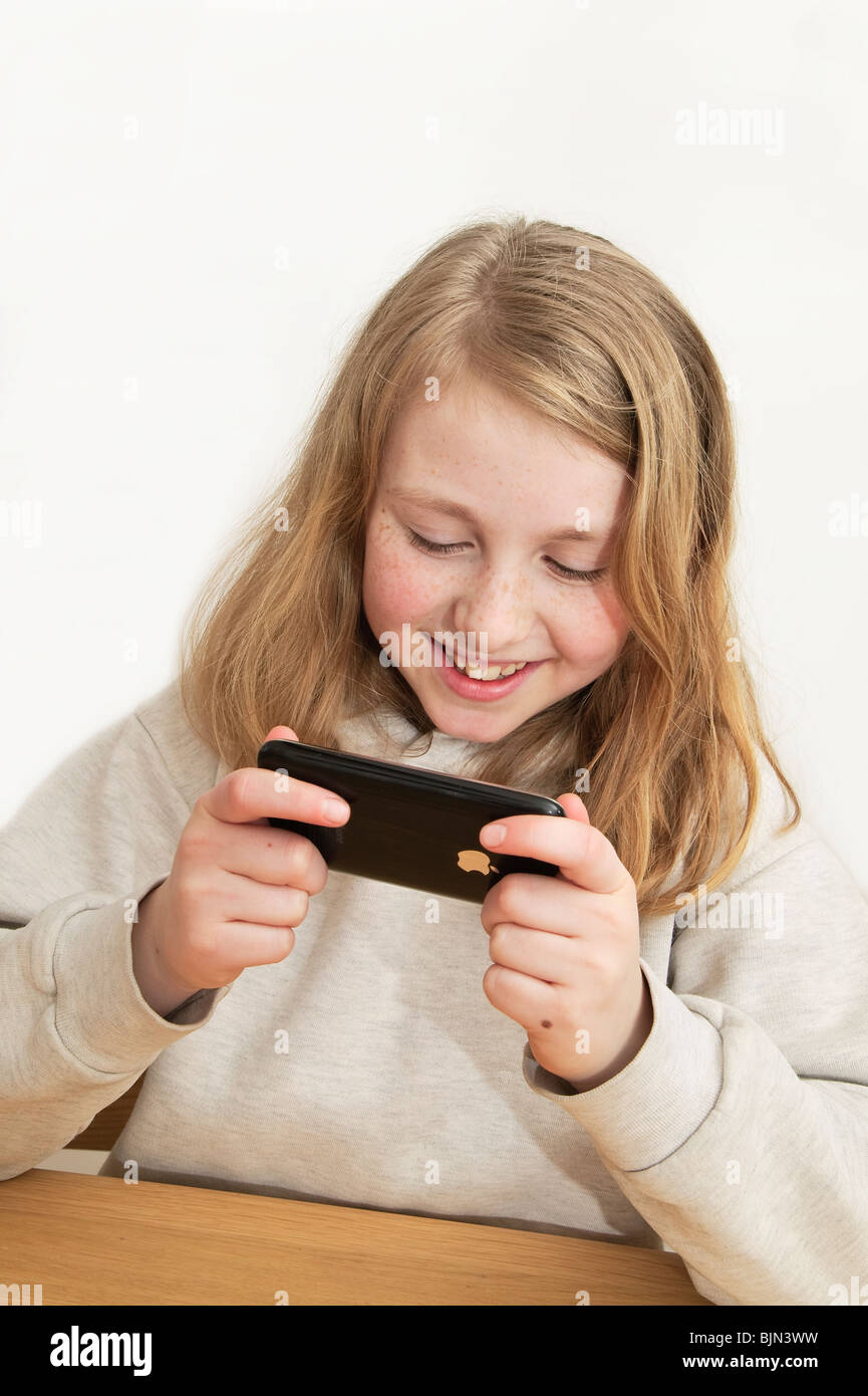 Iphone child hand hi-res stock photography and images - Alamy