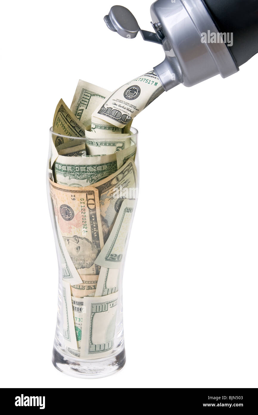 money stored in the glass Stock Photo - Alamy