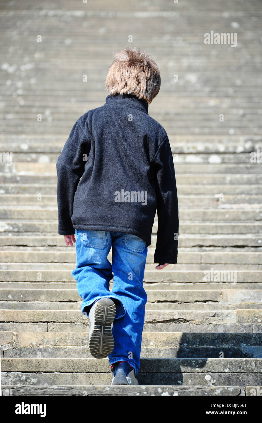 Walking up steep steps hi-res stock photography and images - Alamy