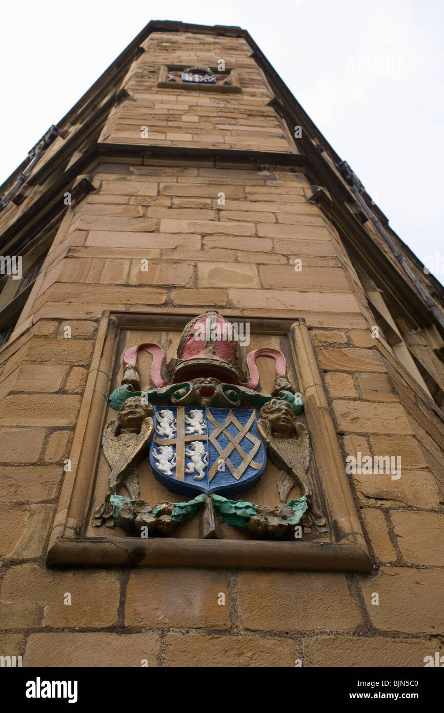 The coat of arms of John Cosin (1594-1672), the Bishop of Durham ...