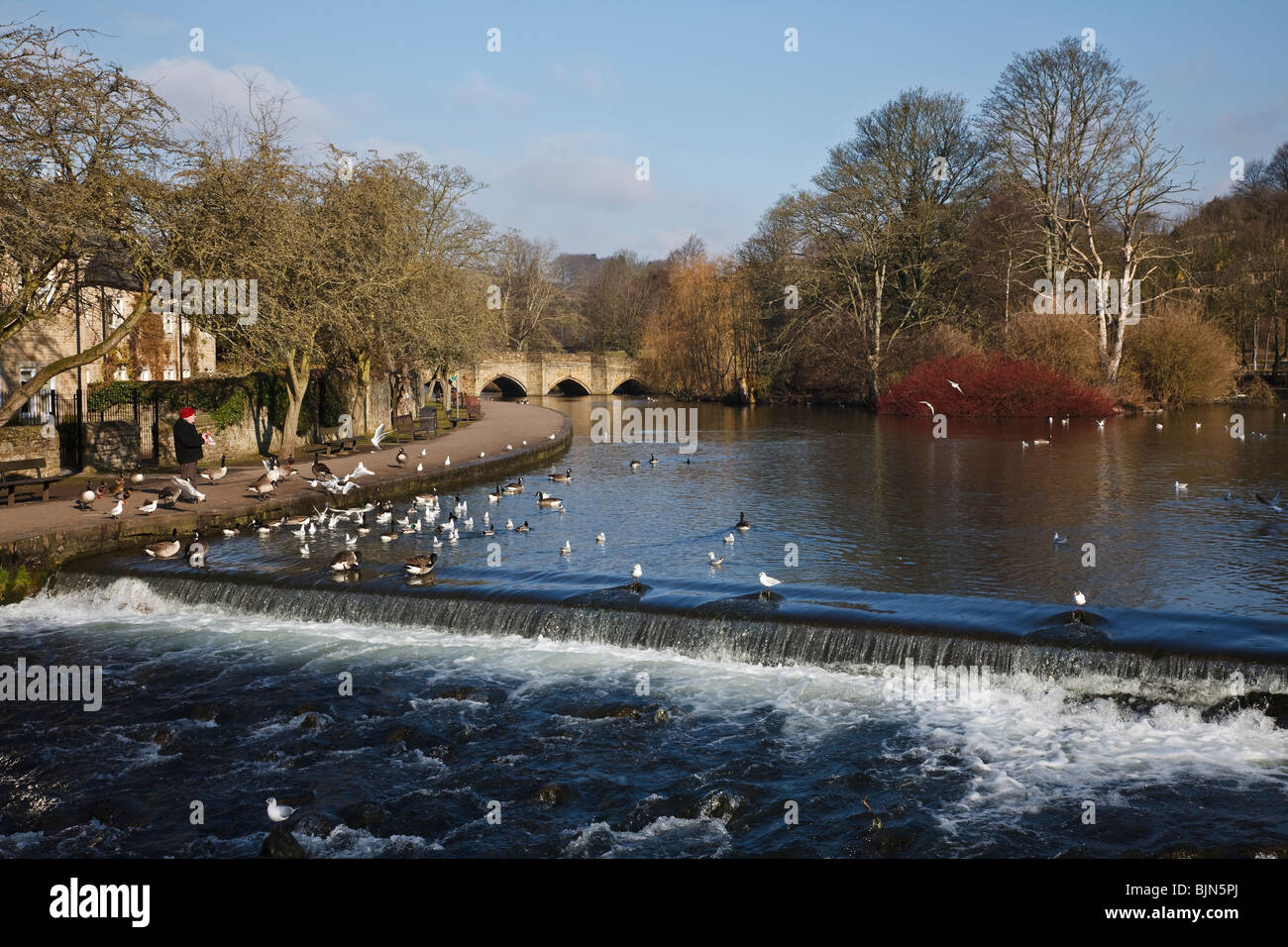 River wye bakewell derbyshire england hi-res stock photography and ...