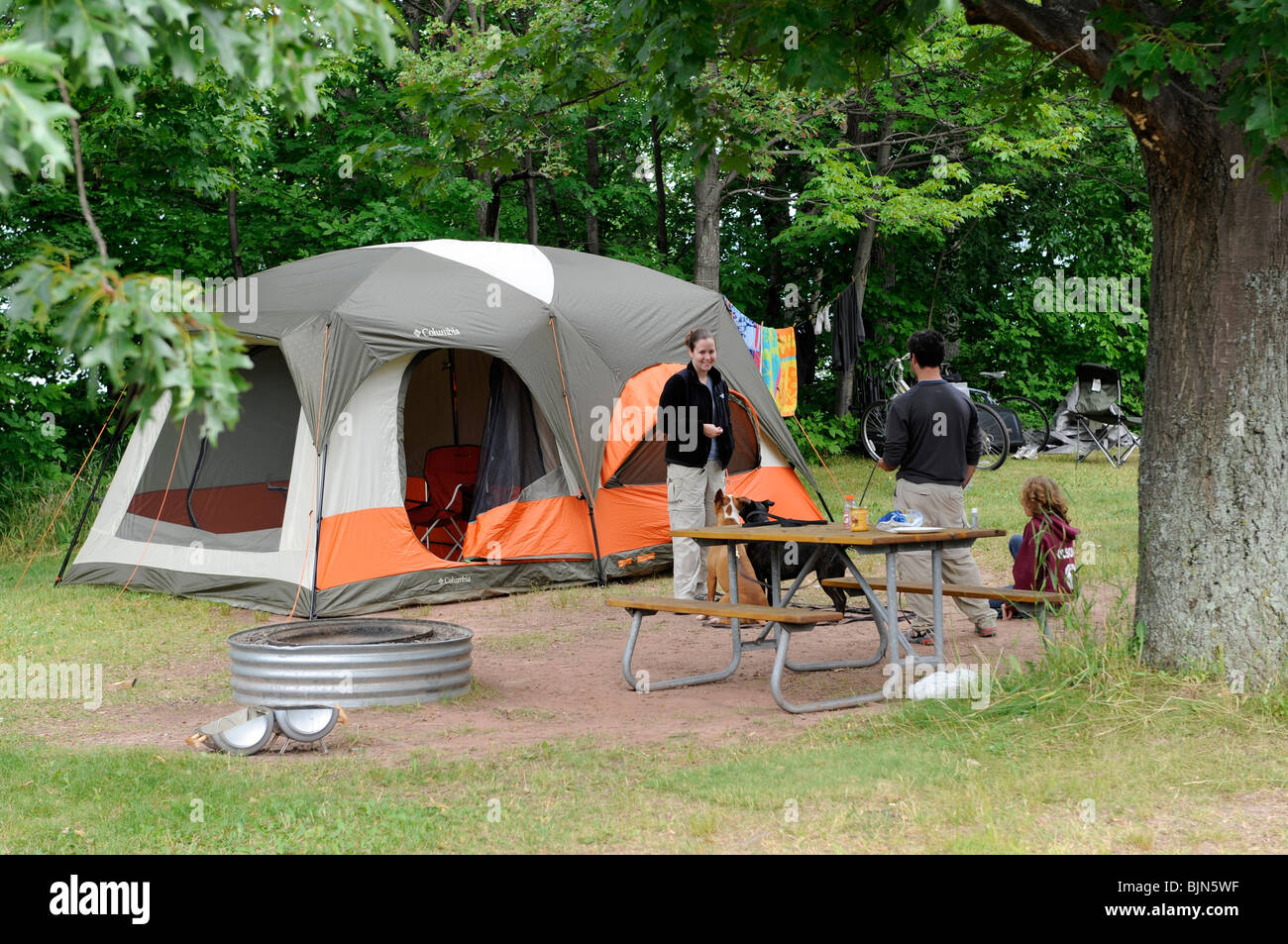 Camping at Porcupine Mountains Wilderness State Park Upper Peninsula ...