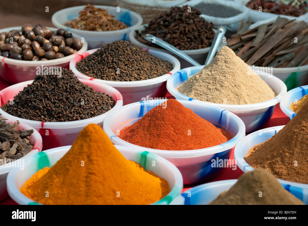 Spices for sale, Calangute, Goa, India Stock Photo - Alamy