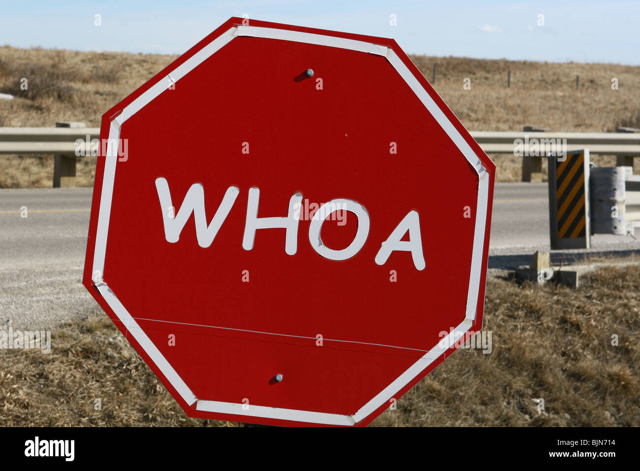 Whoa stop sign hi-res stock photography and images - Alamy