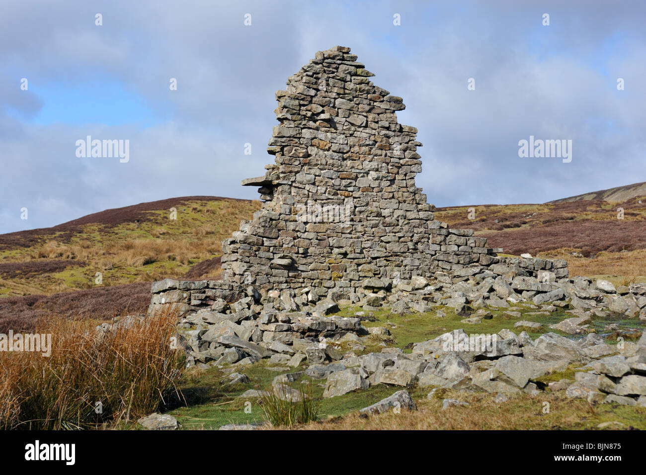 Remains of the Peat Store. Surrender lead smelting mill. Surrender ...