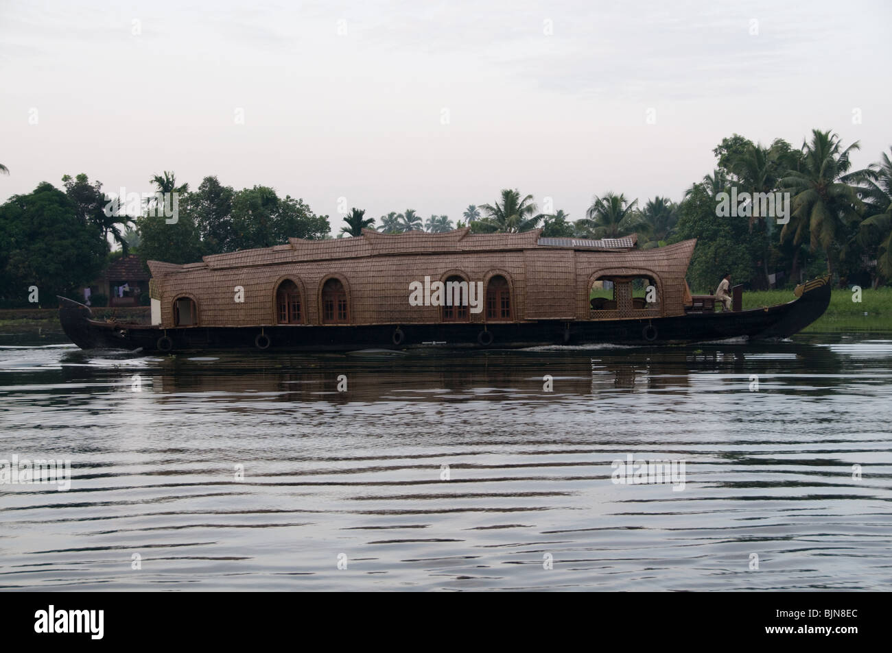 A houseboat on the Kerala backwaters, Alleppey Stock Photo - Alamy